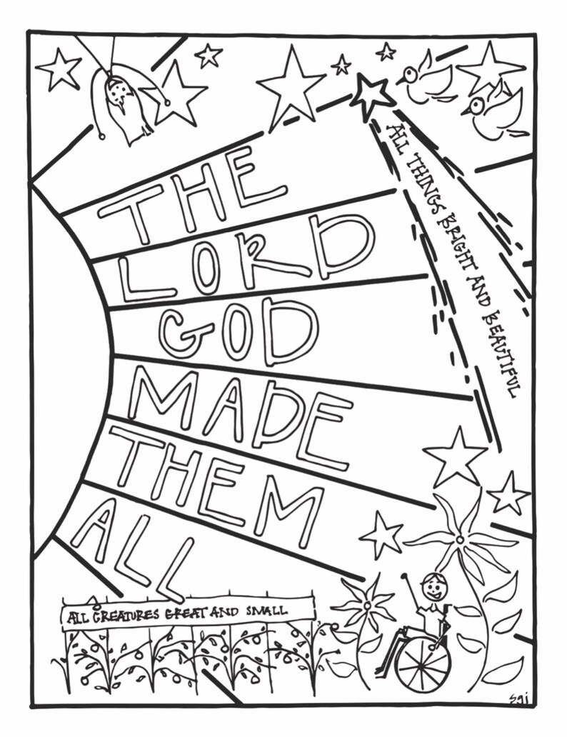 Color the Psalms! Wall Art, Printable Coloring Pages, Illustrated Bible ...