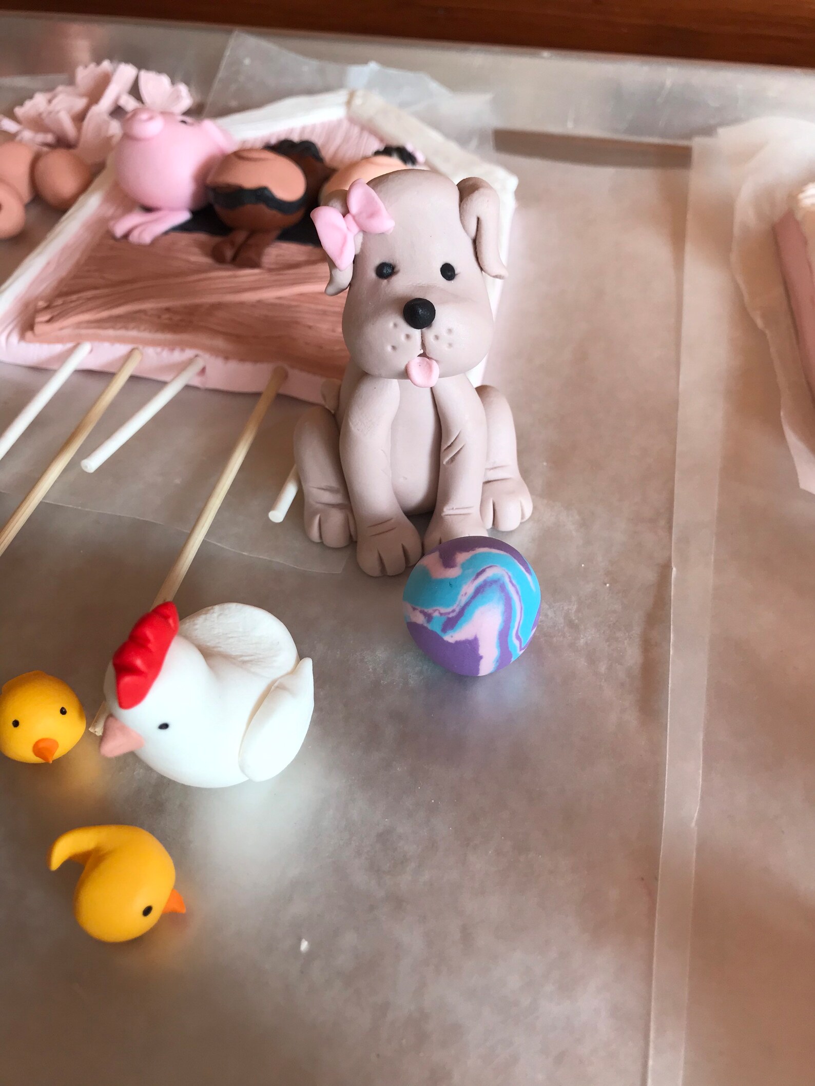 Fondant Dog and Cat Cake Topper Fondant Dog Cake Decoration - Etsy