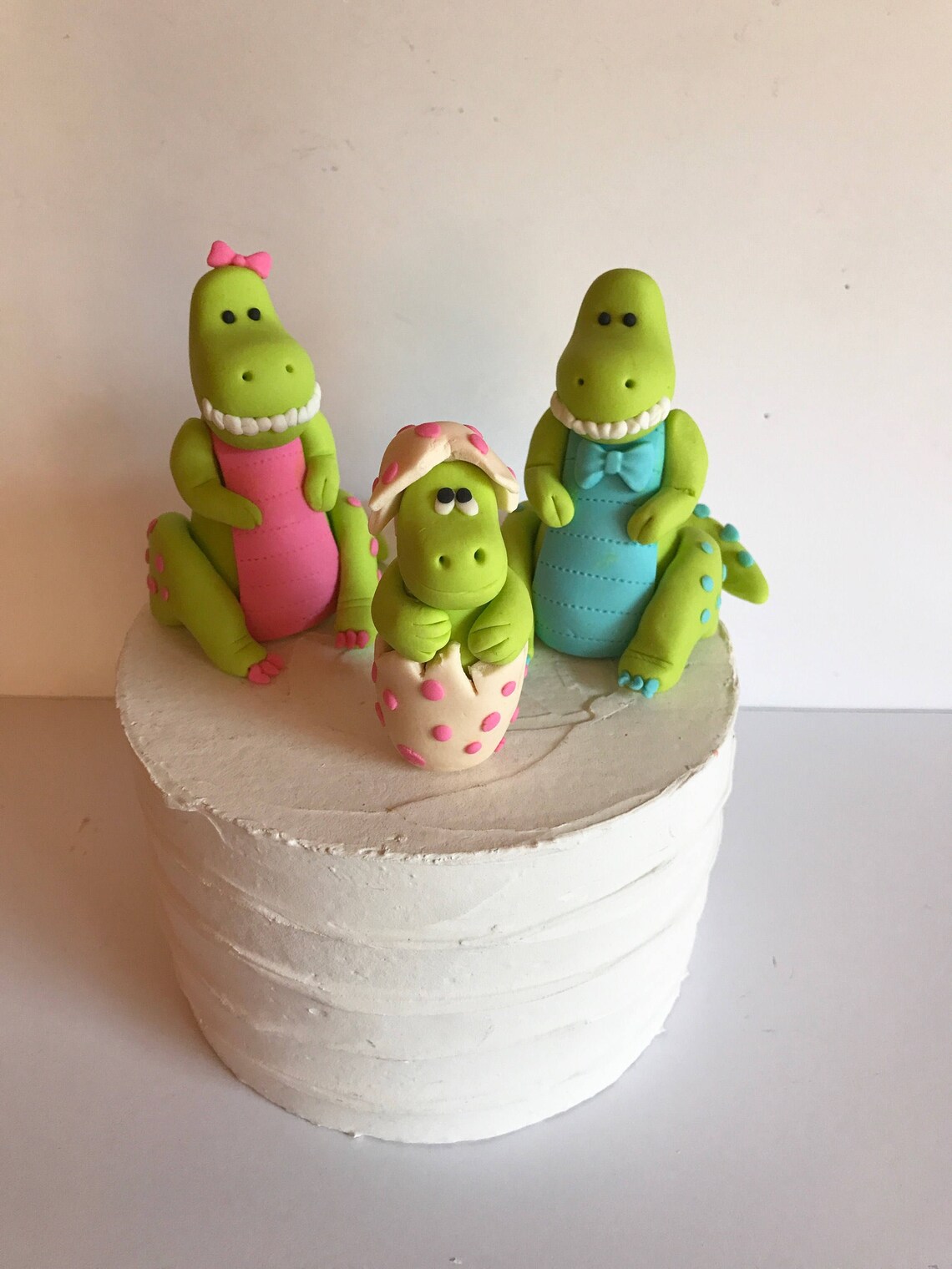 Fondant Dinosaurs Family Fondant Topper Birthday Cake - Etsy