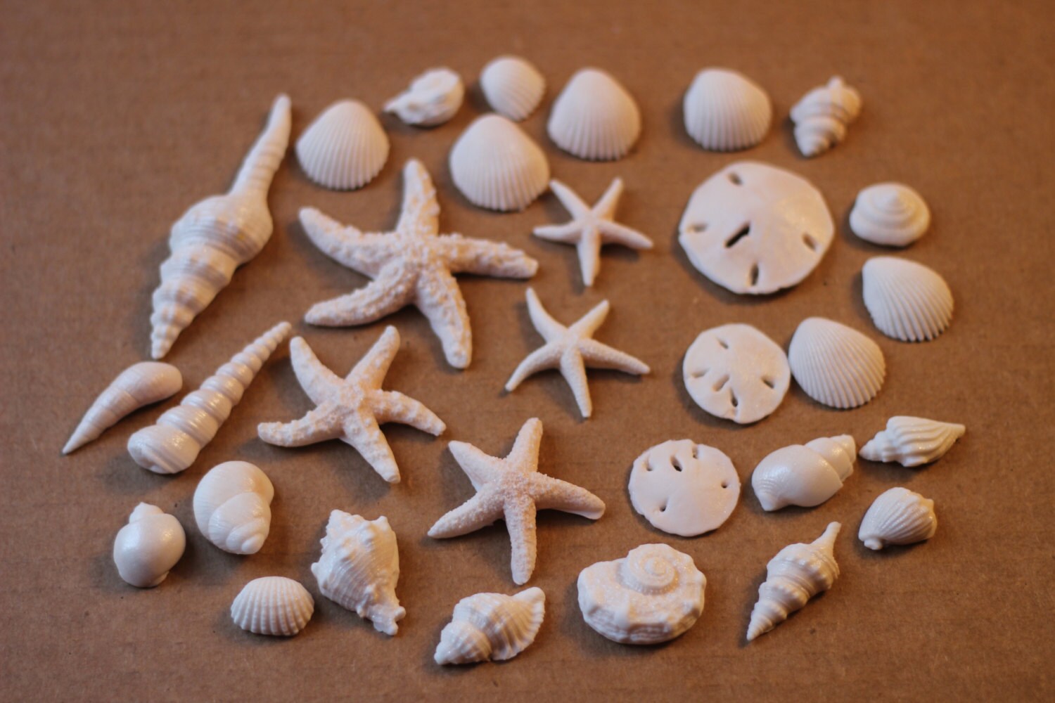 Fondant 30 Sea Shells Edible Sugar Cake Cupcake Topper Ocean - Etsy