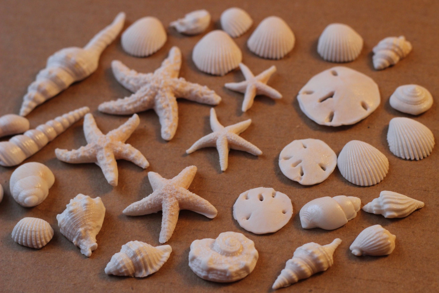 Fondant 30 Sea Shells Edible Sugar Cake Cupcake Topper Ocean - Etsy