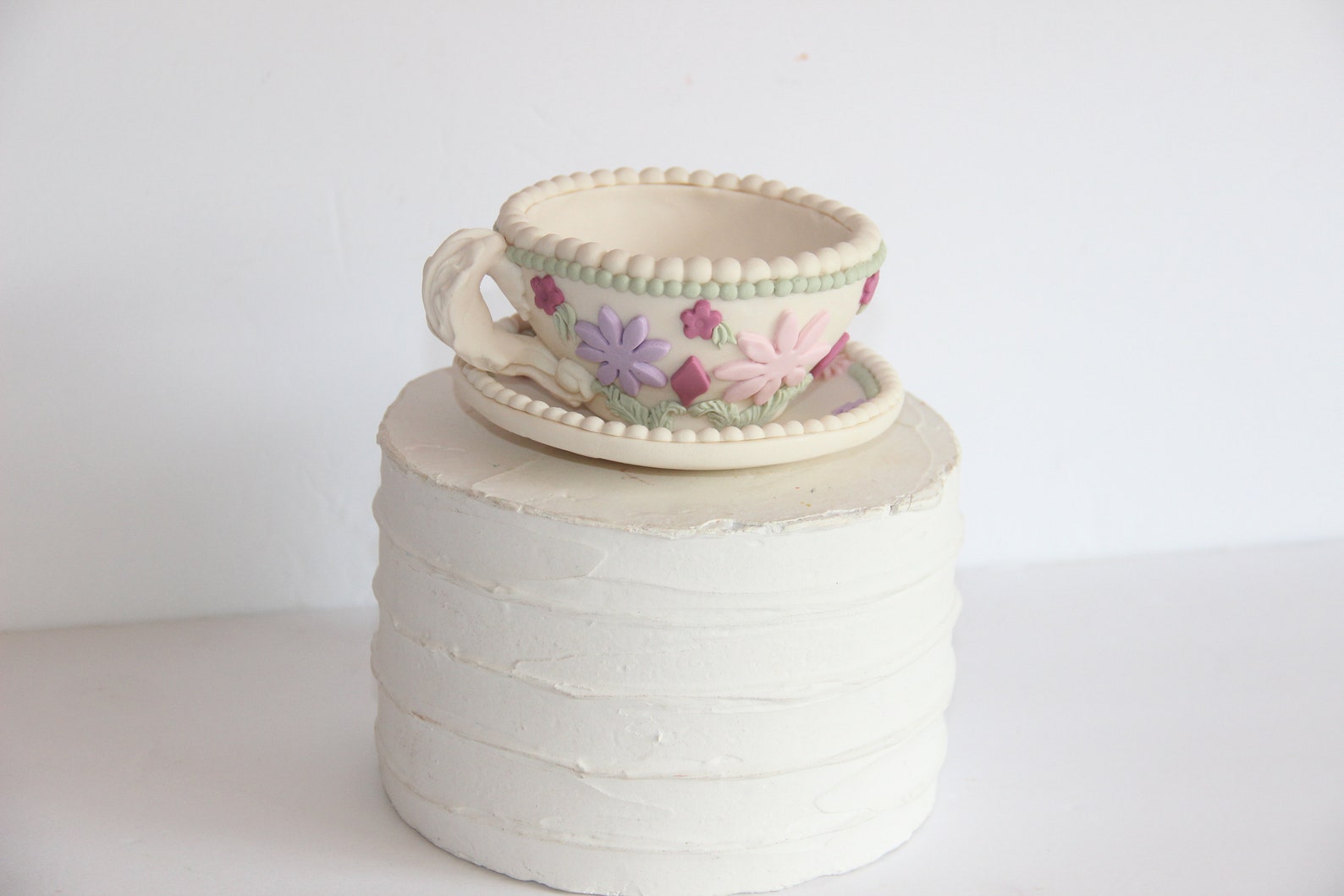 Fondant Tea Cup Cake Topper Tea Party - Etsy