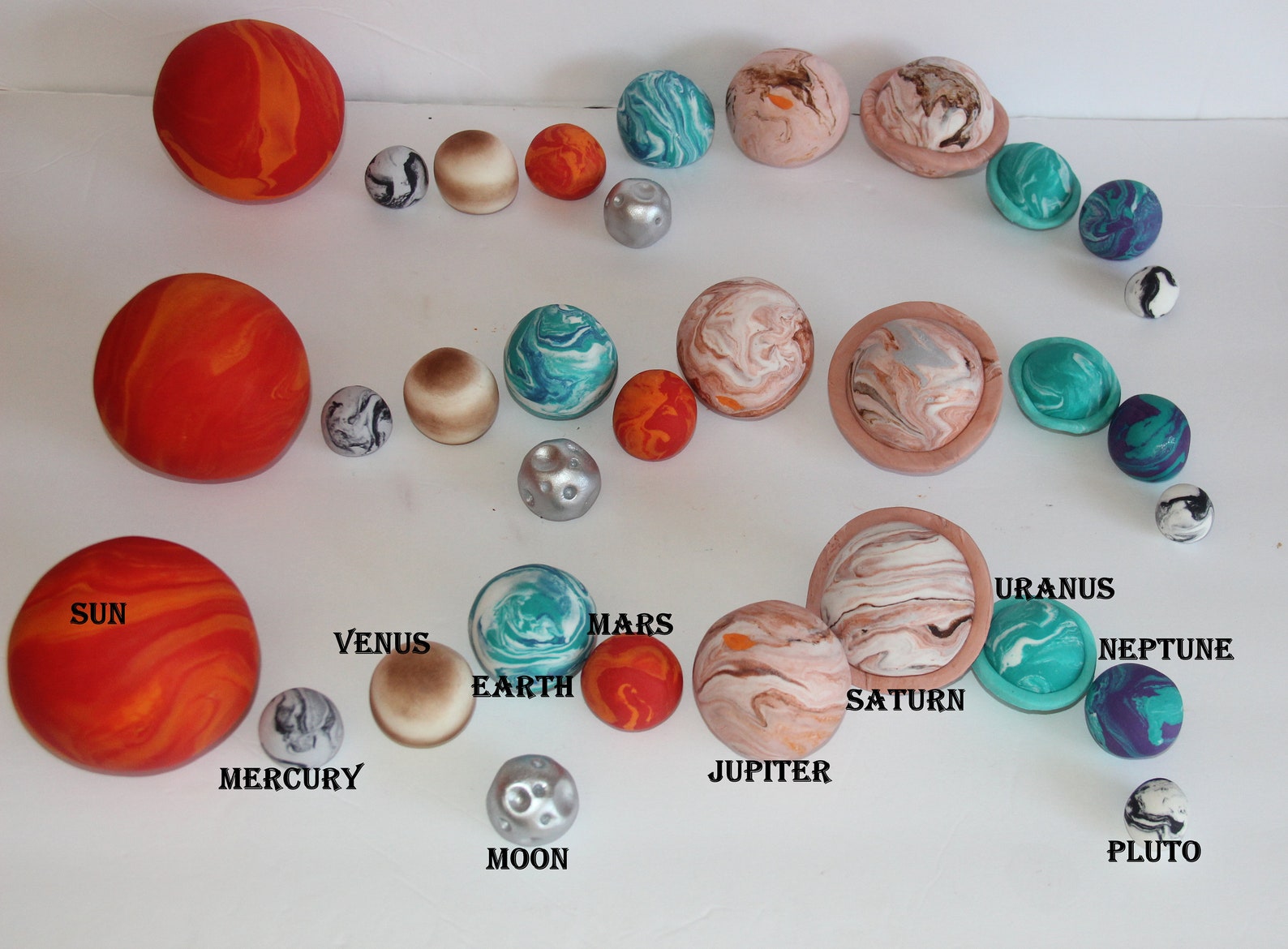 Fondant Planets Solar System Cake Toppers Rocket Cake Topper - Etsy
