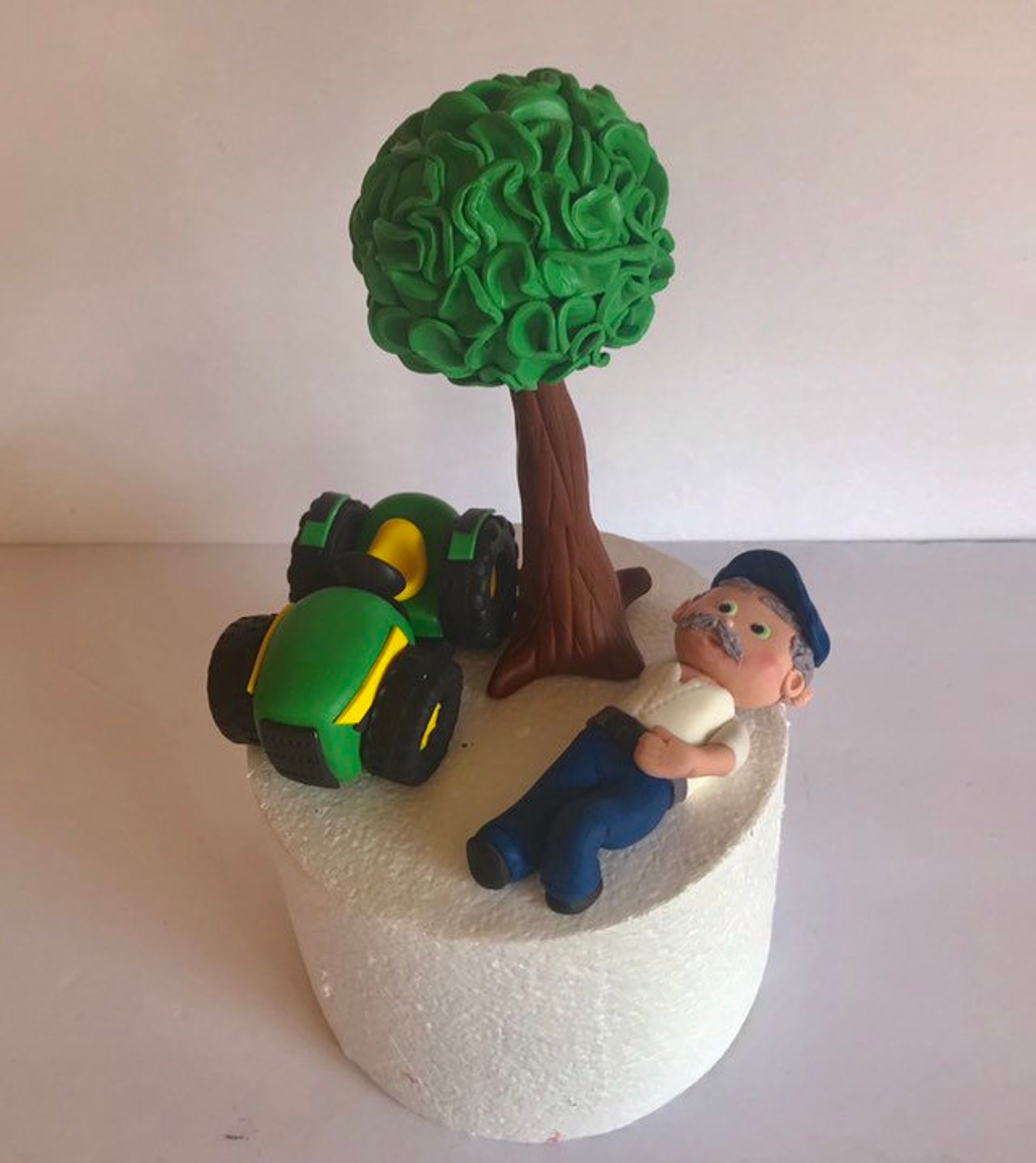 Fondant Tractor Lawn Mower Farmer Cake Topper Decoration - Etsy UK