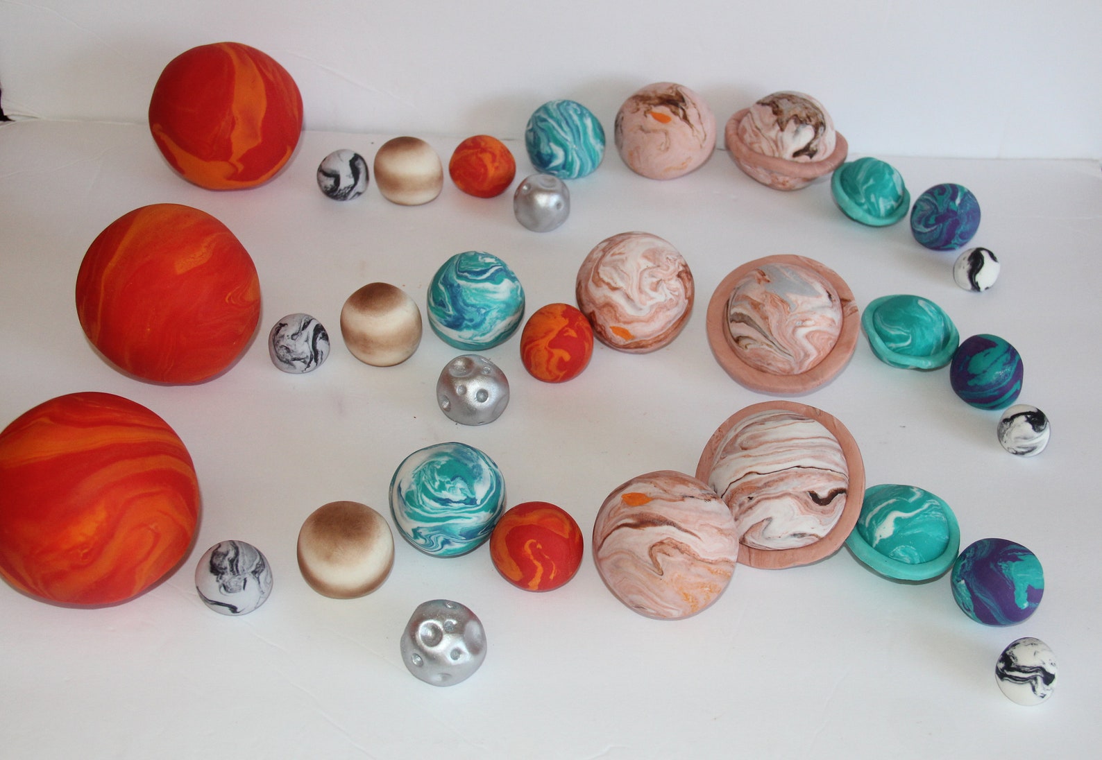 Fondant Planets Solar System Cake Toppers Rocket Cake Topper - Etsy