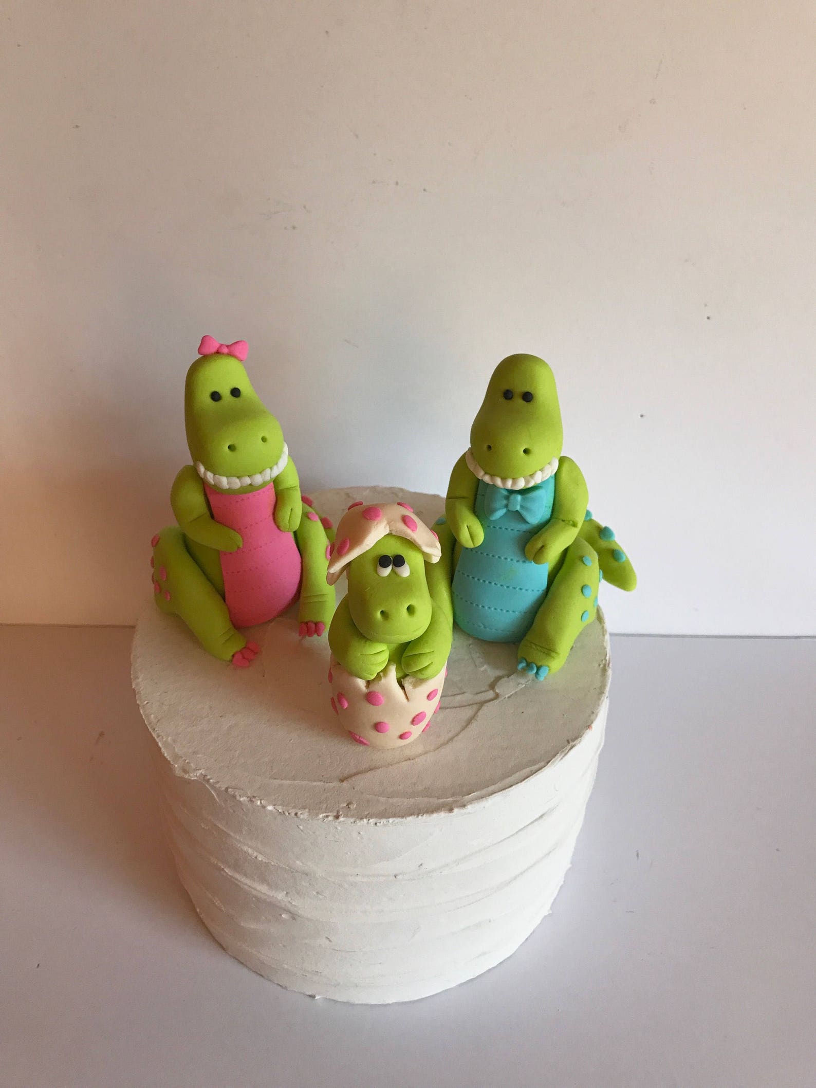 Fondant Dinosaurs Family Fondant Topper Birthday Cake - Etsy