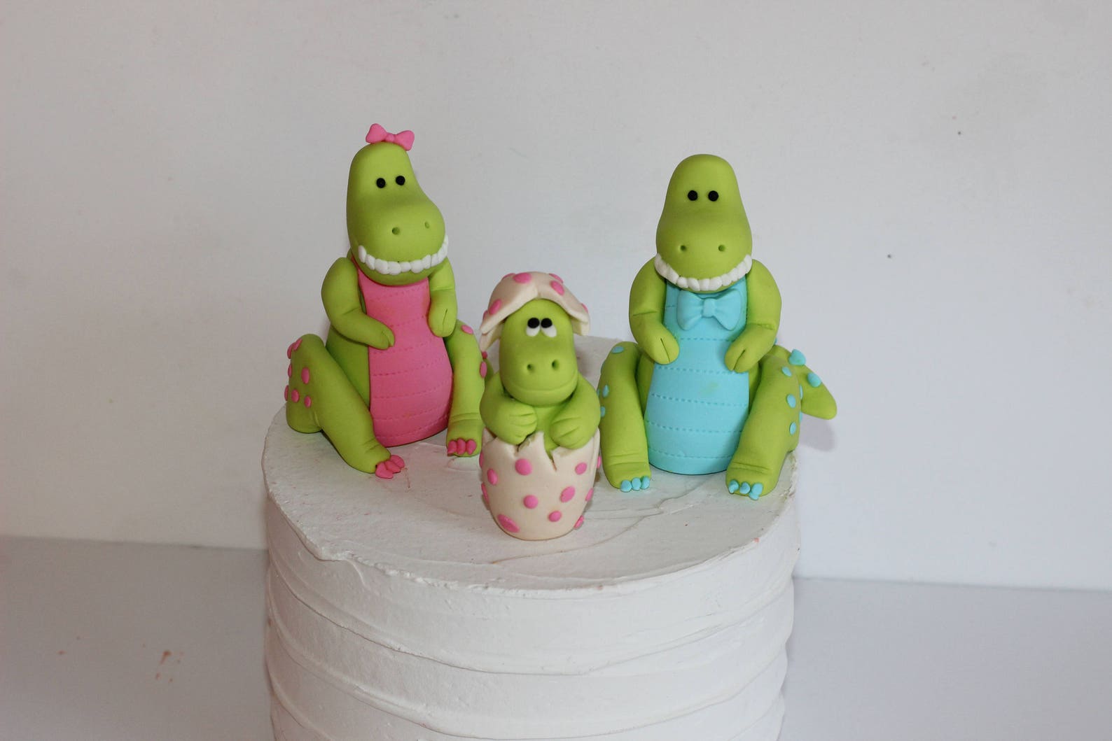 Fondant Dinosaurs Family Fondant Topper Birthday Cake - Etsy