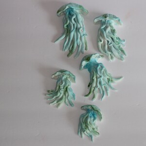 Fondant Jellyfish Fondant Decoration Sugar Cake Topper Ocean Theme - Etsy