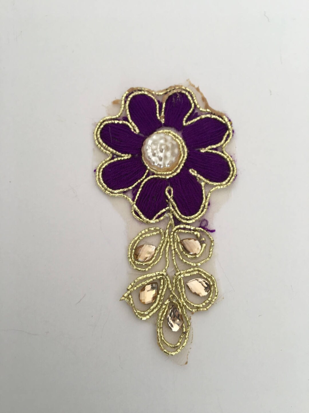 Designer Flower Applique,craft Patches,supplies,dress Decor,fabric ...