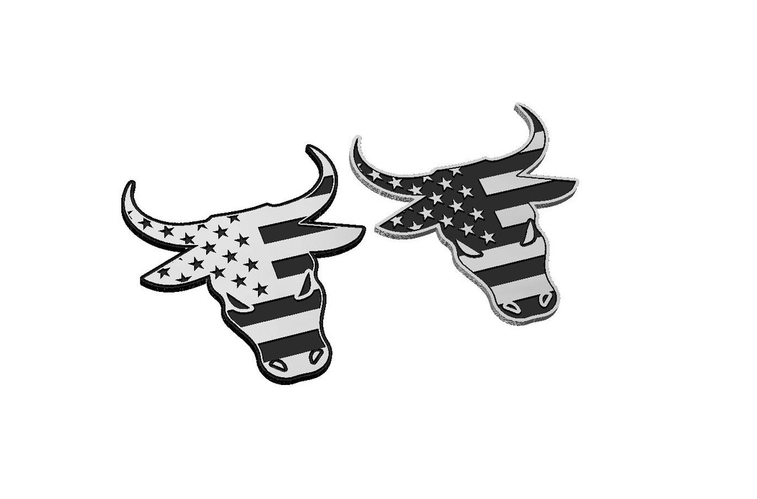 Bull Head American Flag SVG, Longhorn, Texas, Patriotic, USA, Cowboy ...