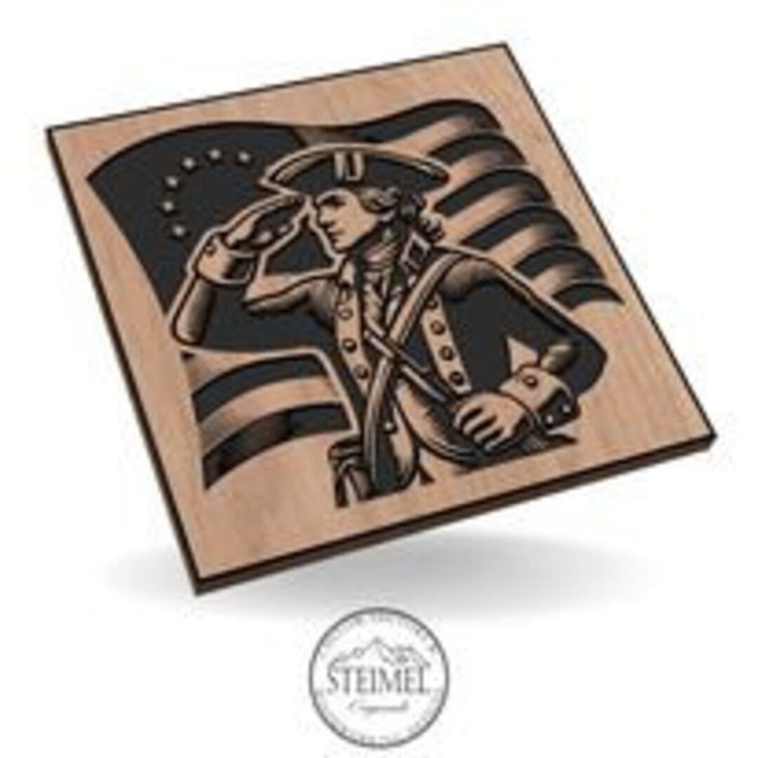Patriot With Betsy Ross Flag, Laser Cut File (SVG, CNC, Cricut) - Etsy