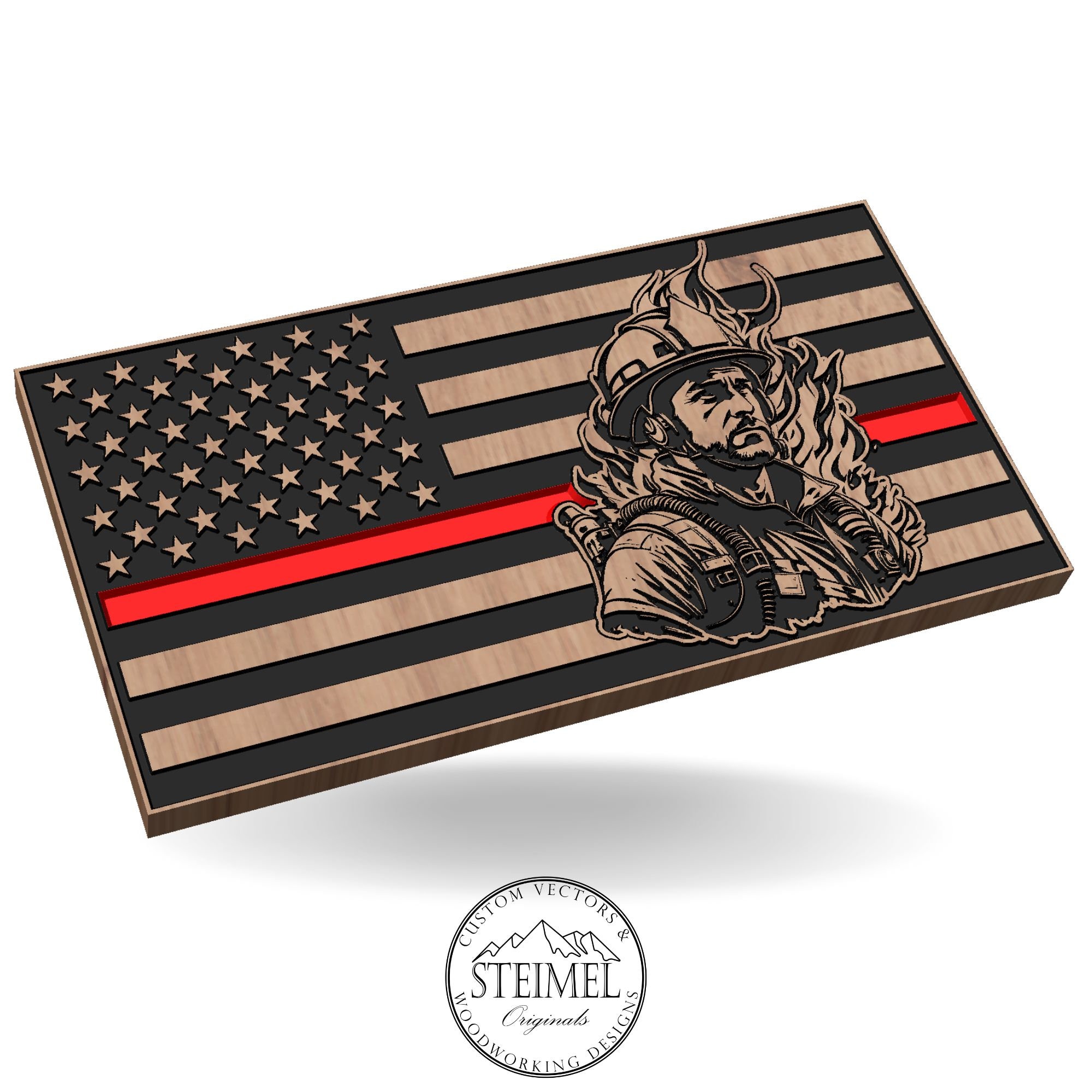 Fire Fighter American Flag SVG , Laser Engraving, CNC, Cricut - Etsy UK