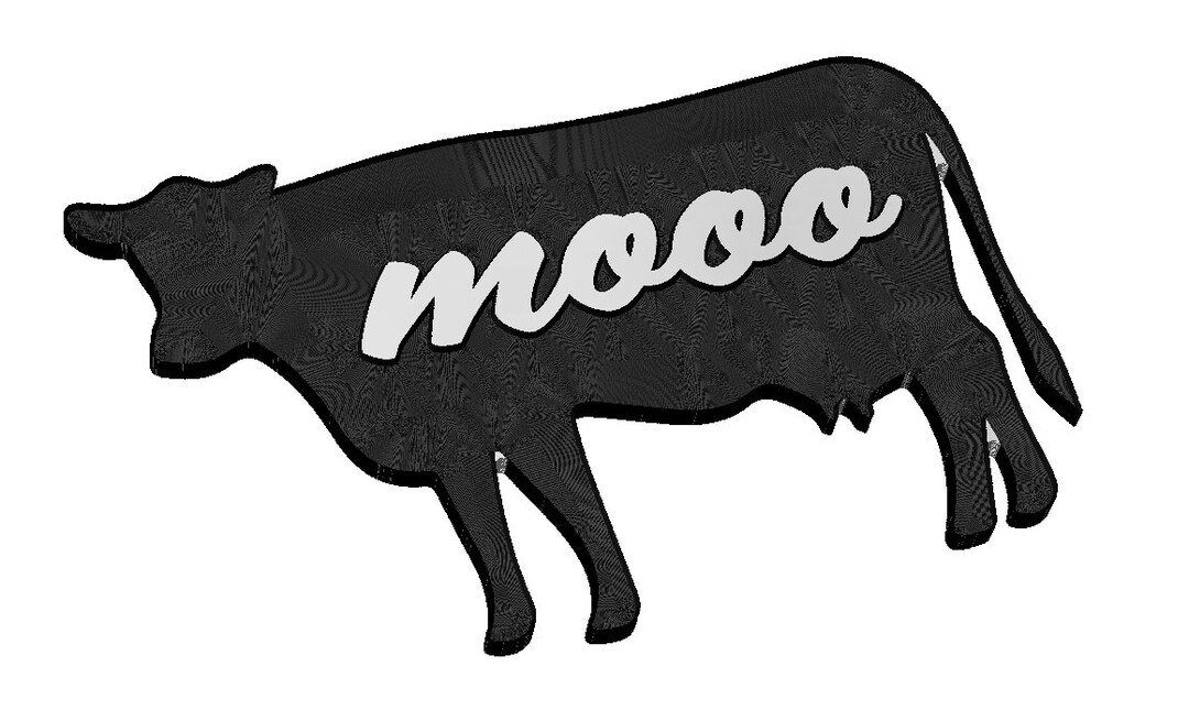 Cow "mooo" SVG, Farm, Animal, Livestock, Farming, Wall Hanging ...