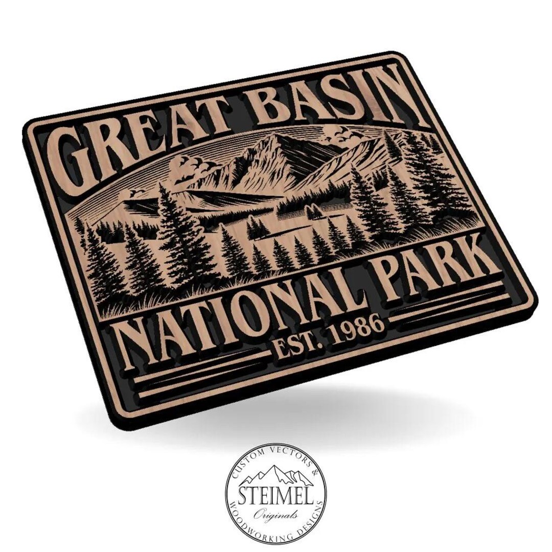 Great Basin National Park Sign, 1986, West Coast, Mountains, Animals ...
