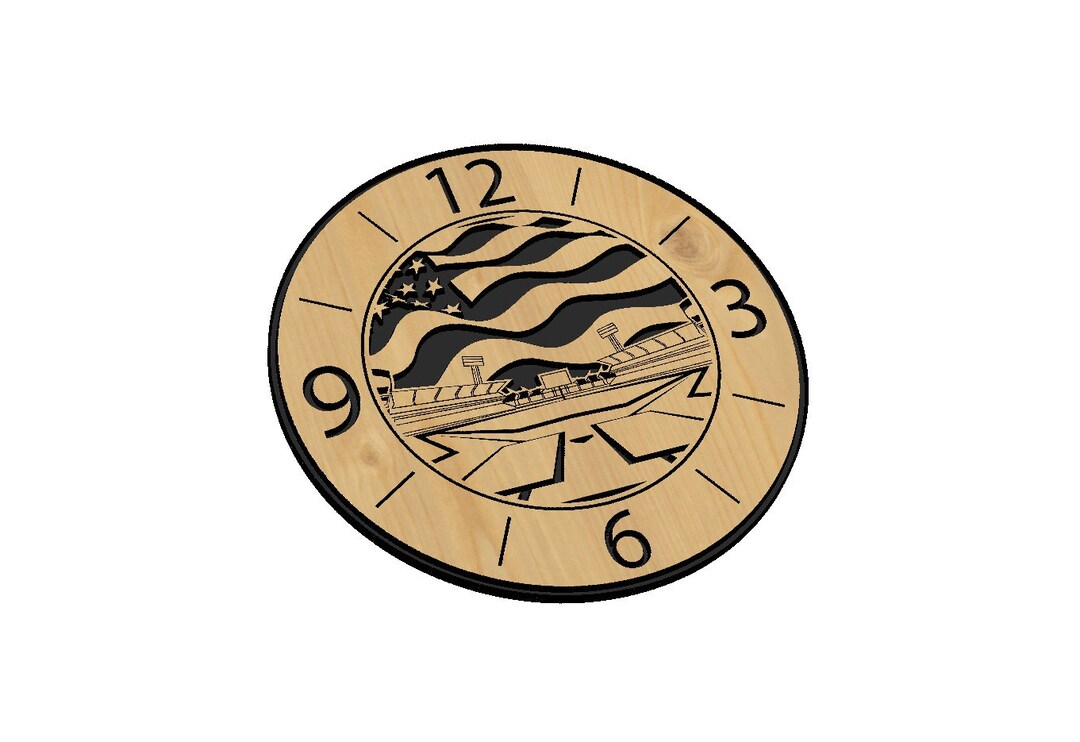 Baseball Stadium Clock SVG, Flag, America, USA, Ballpark, Woodworking ...