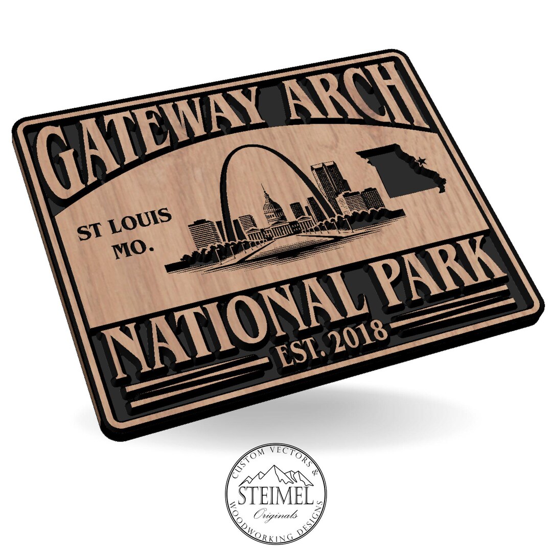 Gateway Arch National Park Sign, St. Louis, SVG, Laser Cut File - Etsy