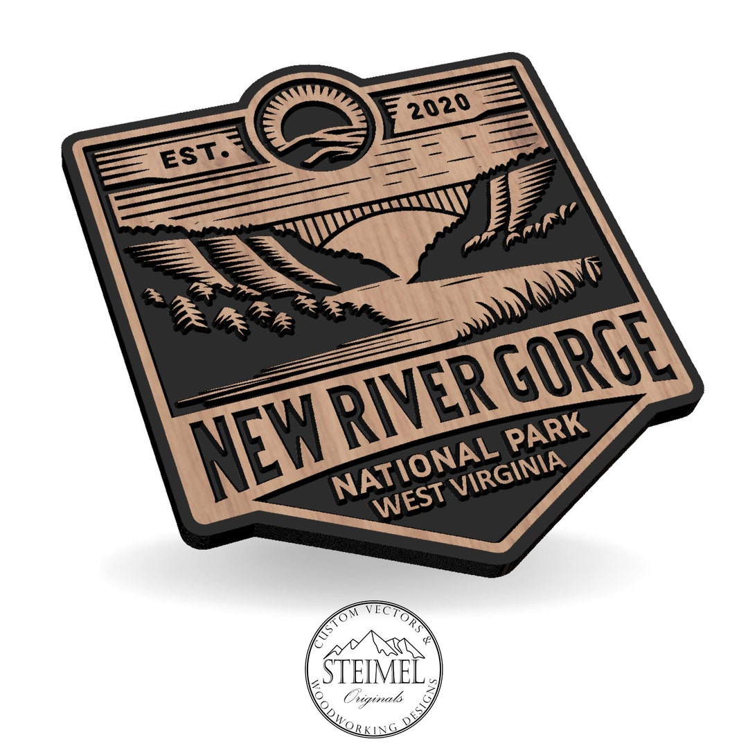 New River Gorge National Park Sign, SVG File (laser, CNC, Cricut) - Etsy