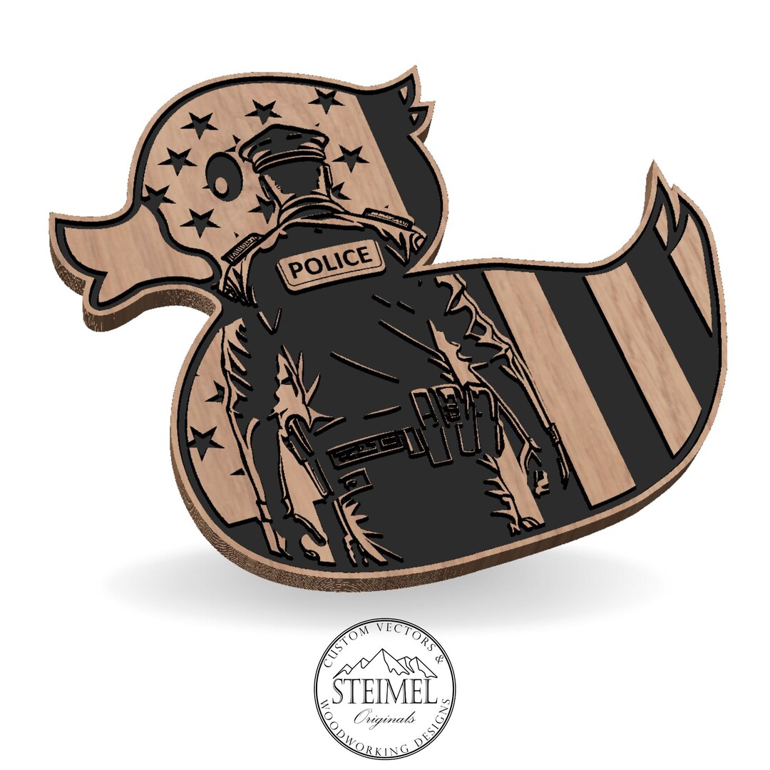 Police Rubber Ducky, American Flag, USA, Police Officer, Toy, Rubber ...
