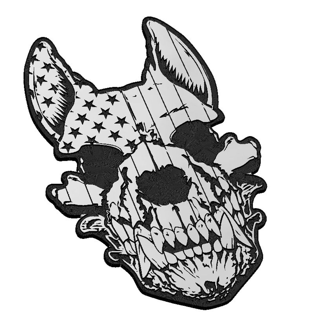 K-9 Skull American Flag SVG, Dog, Canine, Animal, Patriotic, USA, Law ...