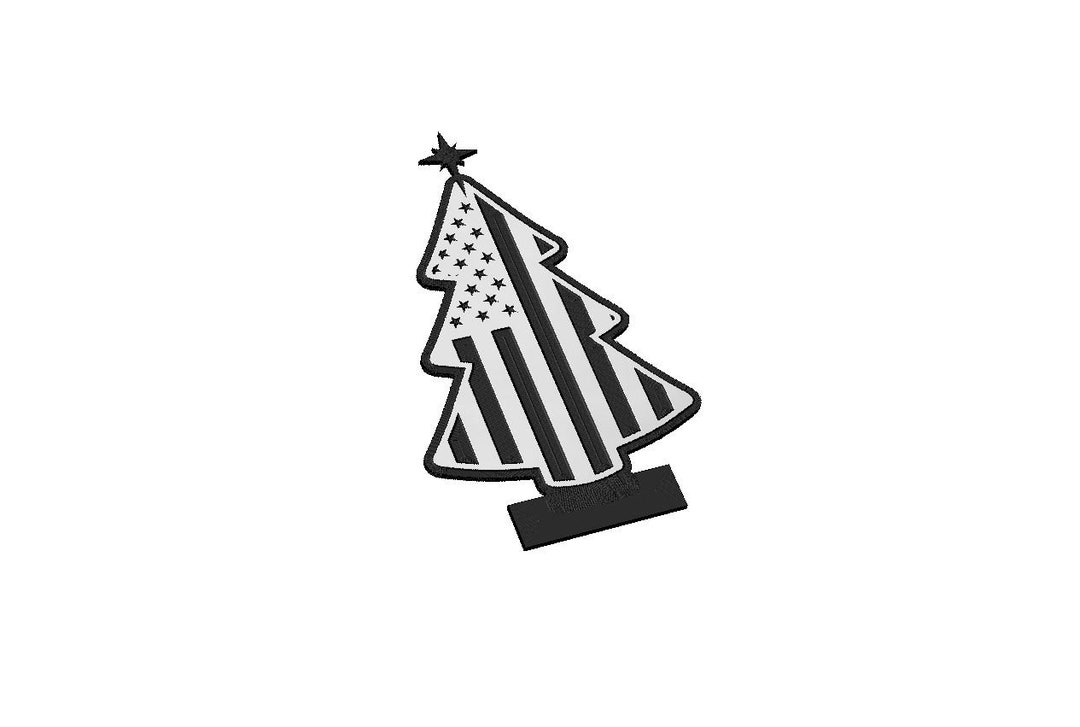 American Flag Christmas Tree SVG, Laser Cut Vector (digital Download ...