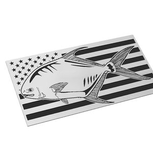 Permit Fish American Flag SVG, USA, Deep Sea Fishing, Ocean, Patriot ...