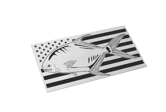 Permit Fish American Flag SVG USA Deep Sea Fishing Ocean - Etsy