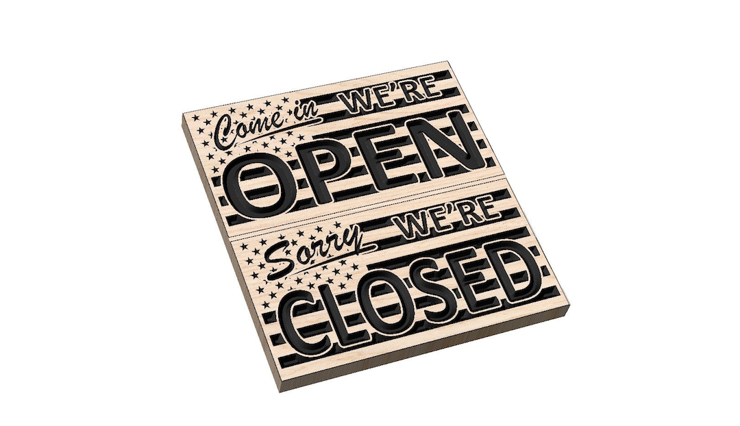 Open/close American Flag Business Sign SVG, Small Business, Shop Local ...
