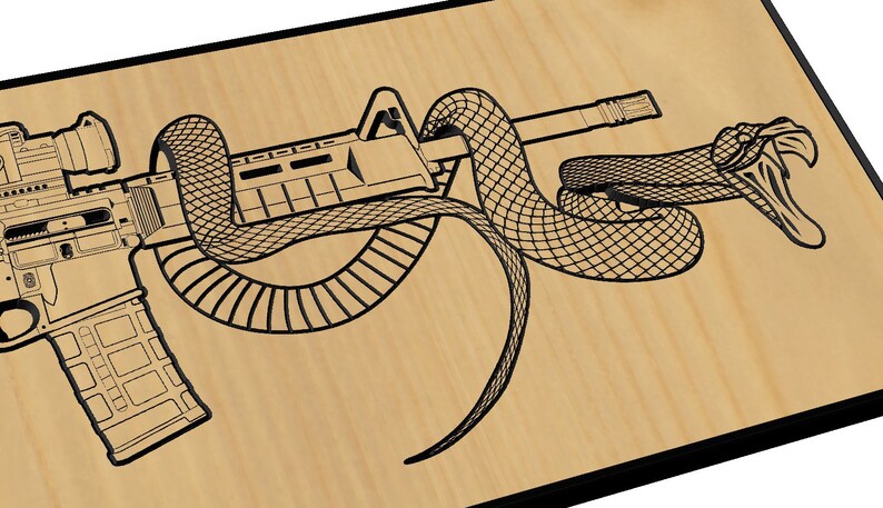 AR-15A Gadsden Snake SVG 2A Gun Rifle Patriot Usa - Etsy