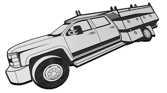 Work Truck SVG Service Diesel Powerstroke Electrician - Etsy