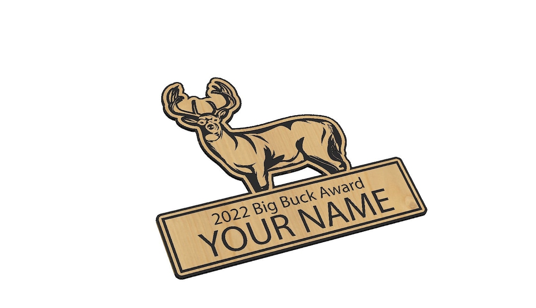 Big Buck Award SVG, Hunting, Outdoors, Deer, Hunter, Trophy, Buck, Rack ...