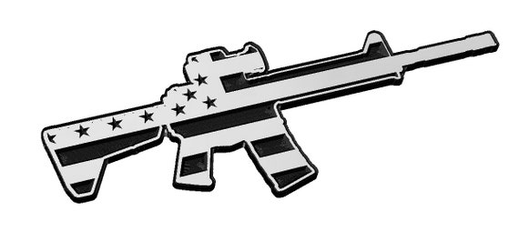 AR-15 Shaped American Flag Sign SVG Usa Military Veteran - Etsy