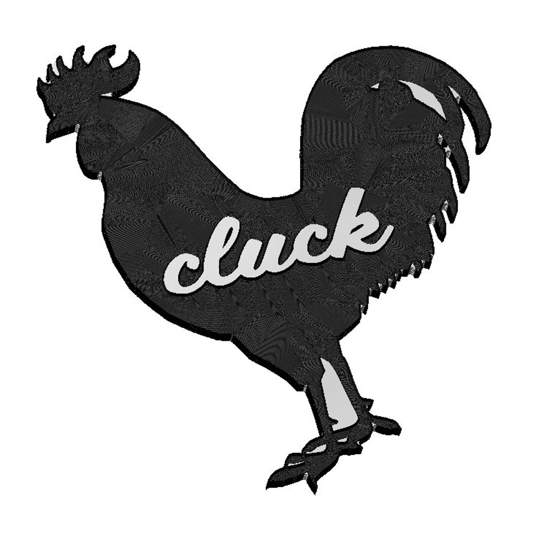 Chicken "cluck" SVG, Farm, Animal, Livestock, Farming, Wall Hanging ...