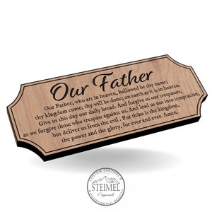 Our Father Prayer, SVG, Laser Engraving, CNC, Cricut - Etsy