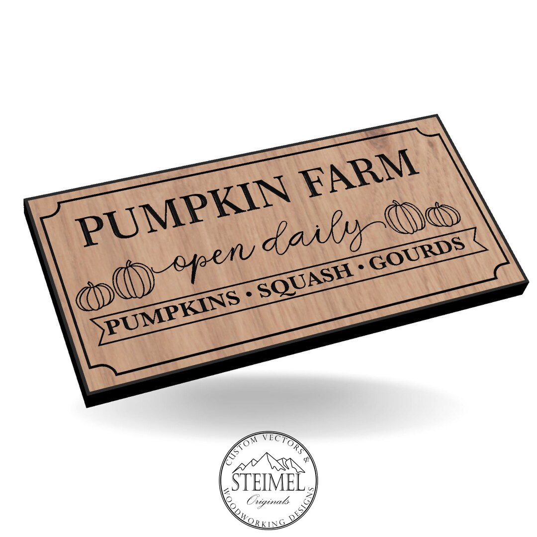Fall Pumpkin Patch Sign, SVG, Laser Engraving, CNC, Cricut - Etsy