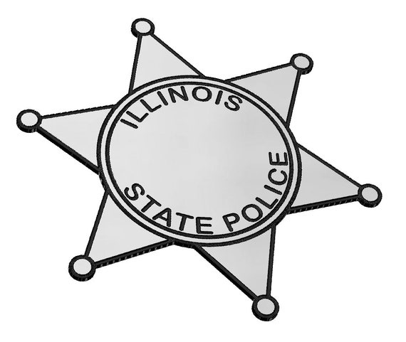 Digital Prints Art & Collectibles Illinois State Police Badge SVG Star ...