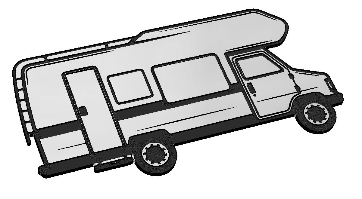 Motorhome SVG, RV, Camping, Winnebago, Camper, Roadtrip, Exploration ...