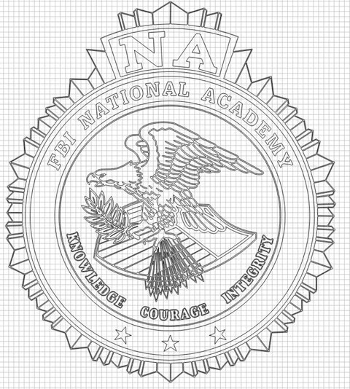 FBI National Academy SVG | Etsy