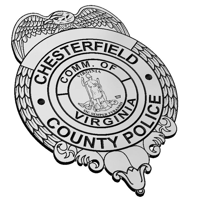Chesterfield County Virginia Police Badge SVG, Law Enforcement Vector ...