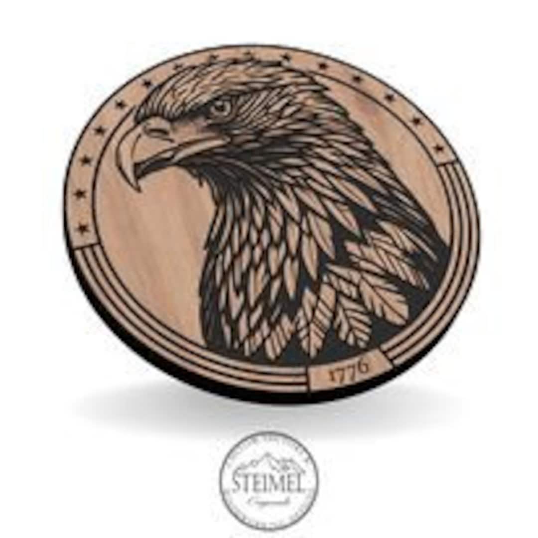 American Eagle 1776 Siegel, Vektor, Lasergravur, CNC, Cricut - Etsy.de