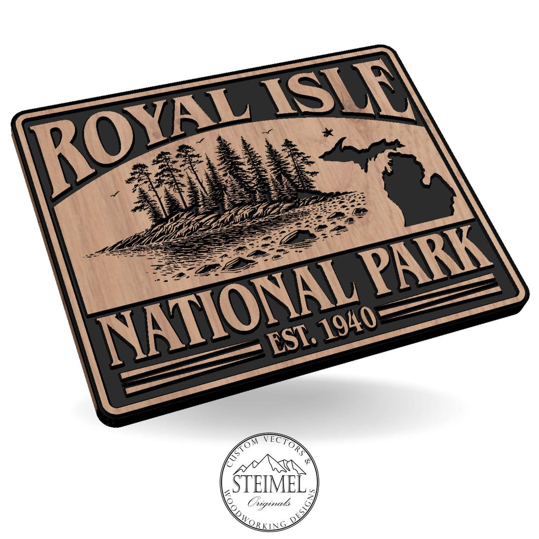 Isle Royale National Park Sign, Michigan, Mitten State, Mountains ...