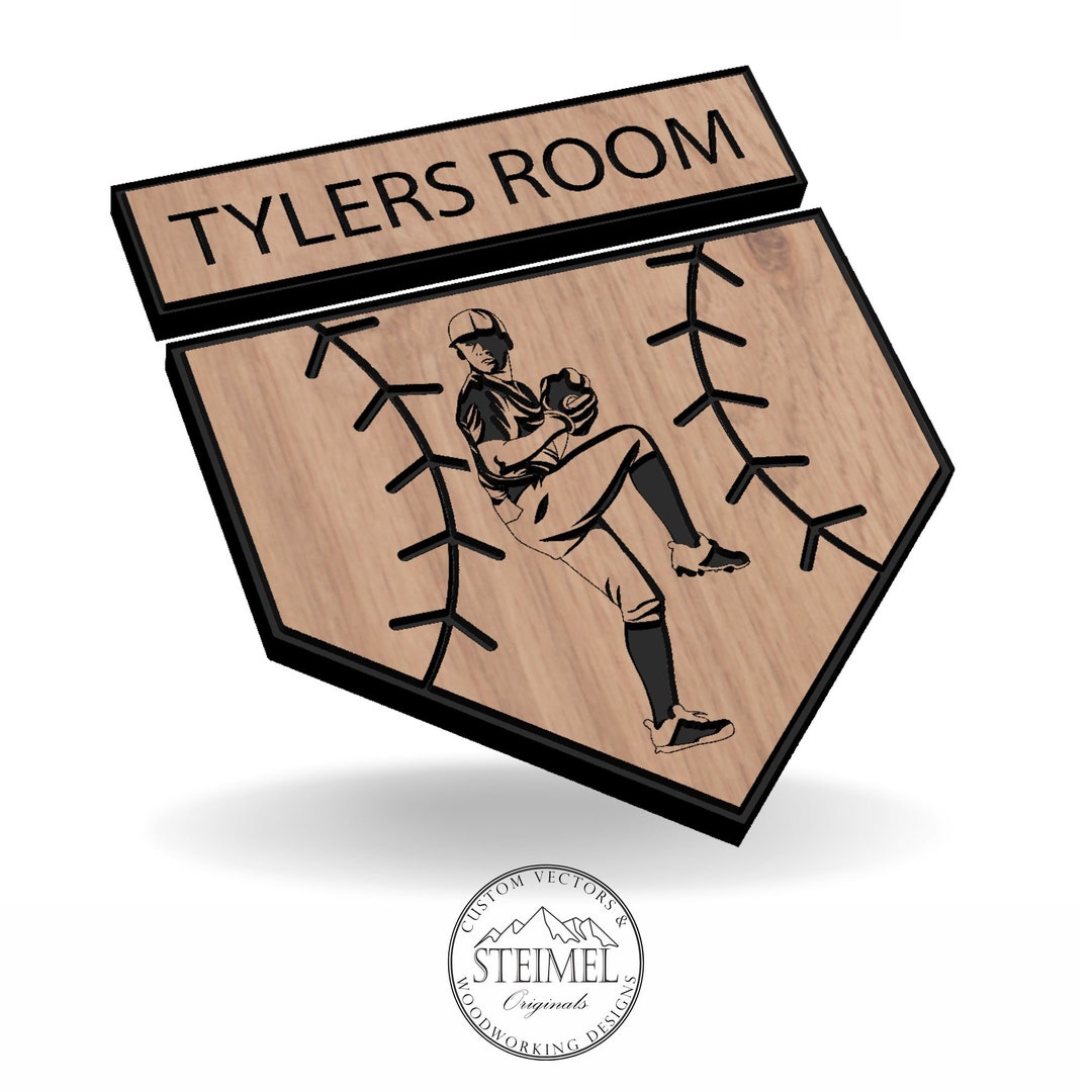 Baseball Pitcher Home Plate SVG, Laser Cut File, CNC, Cricut - Etsy