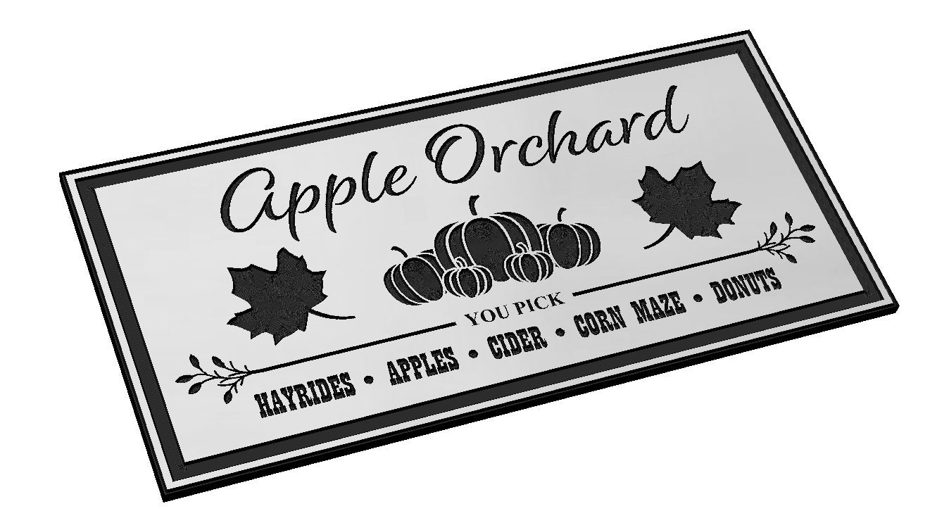 Apple Orchard Sign SVG Fall Seasons Farm Hayrides Cider - Etsy