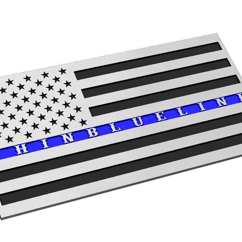 Thin Blue Line Vector - Etsy