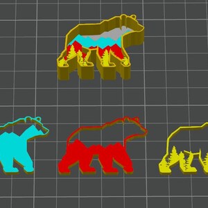 Bear STL File for 3d Printing, Single STL or Layered Version Included ...