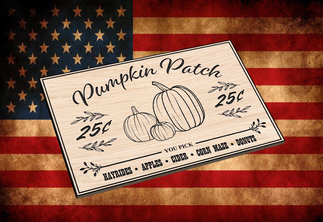 Pumpkin Patch Sign SVG, Donuts, Corn Maze, Holiday, Porch, Cider ...
