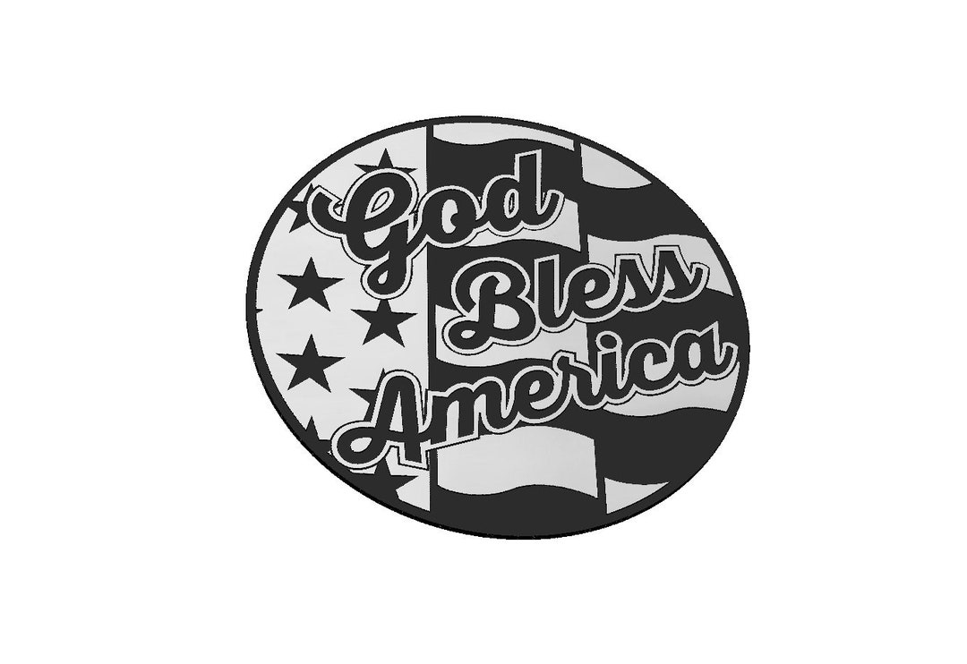 God Bless America Flag Seal SVG, Patriotic, Veteran, Patriot, USA ...