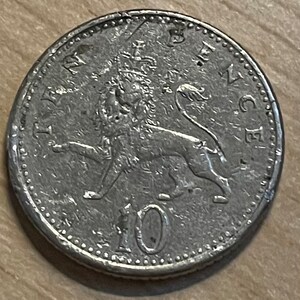 Rare Queen Elizabeth II UK 1992 10 Pence Piece Old - Etsy