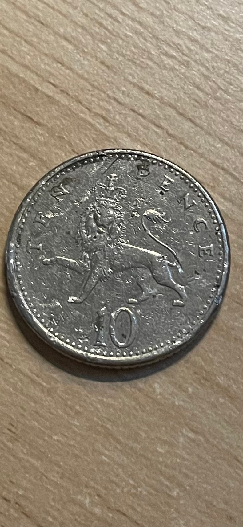 Rare Queen Elizabeth II UK 1992 10 Pence Piece Old - Etsy