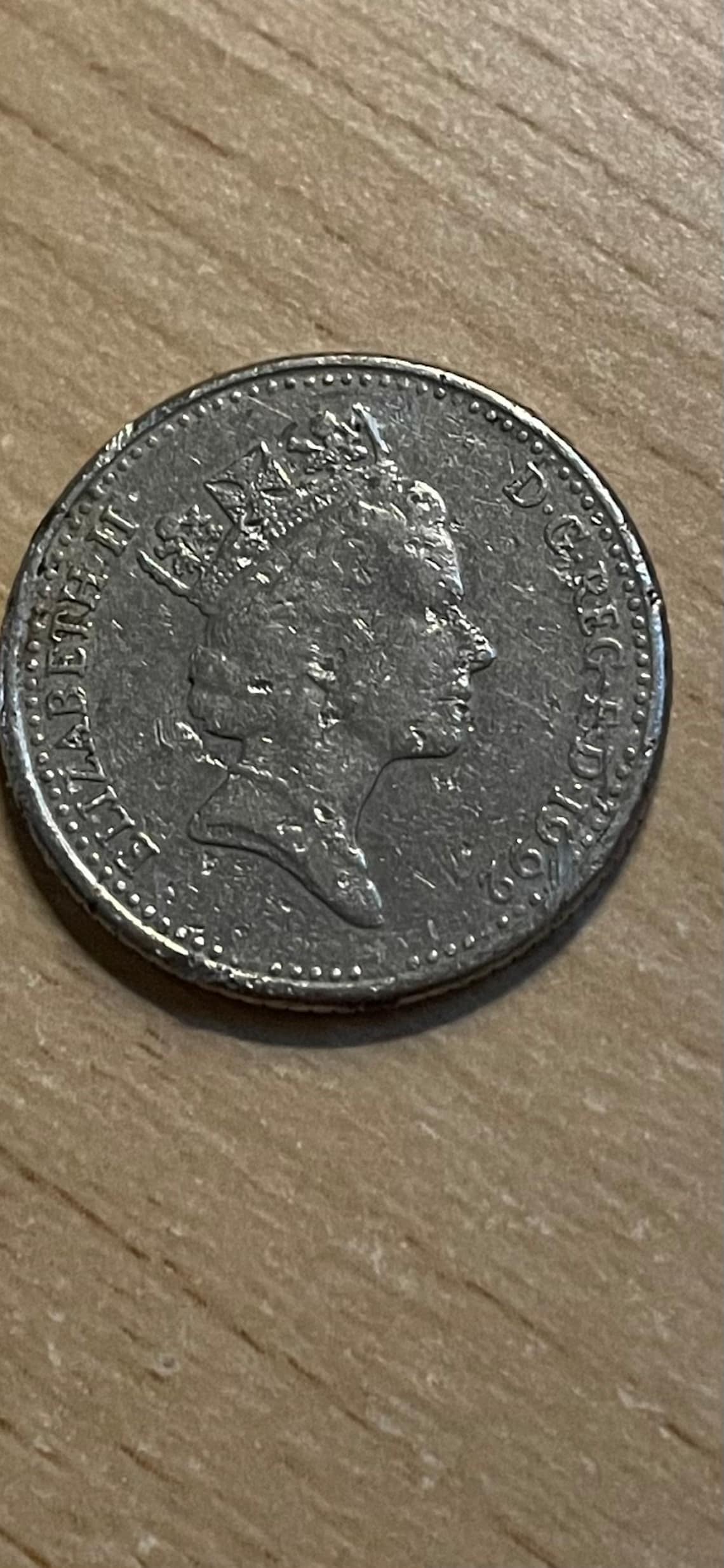 Rare Queen Elizabeth II UK 1992 10 Pence Piece Old - Etsy