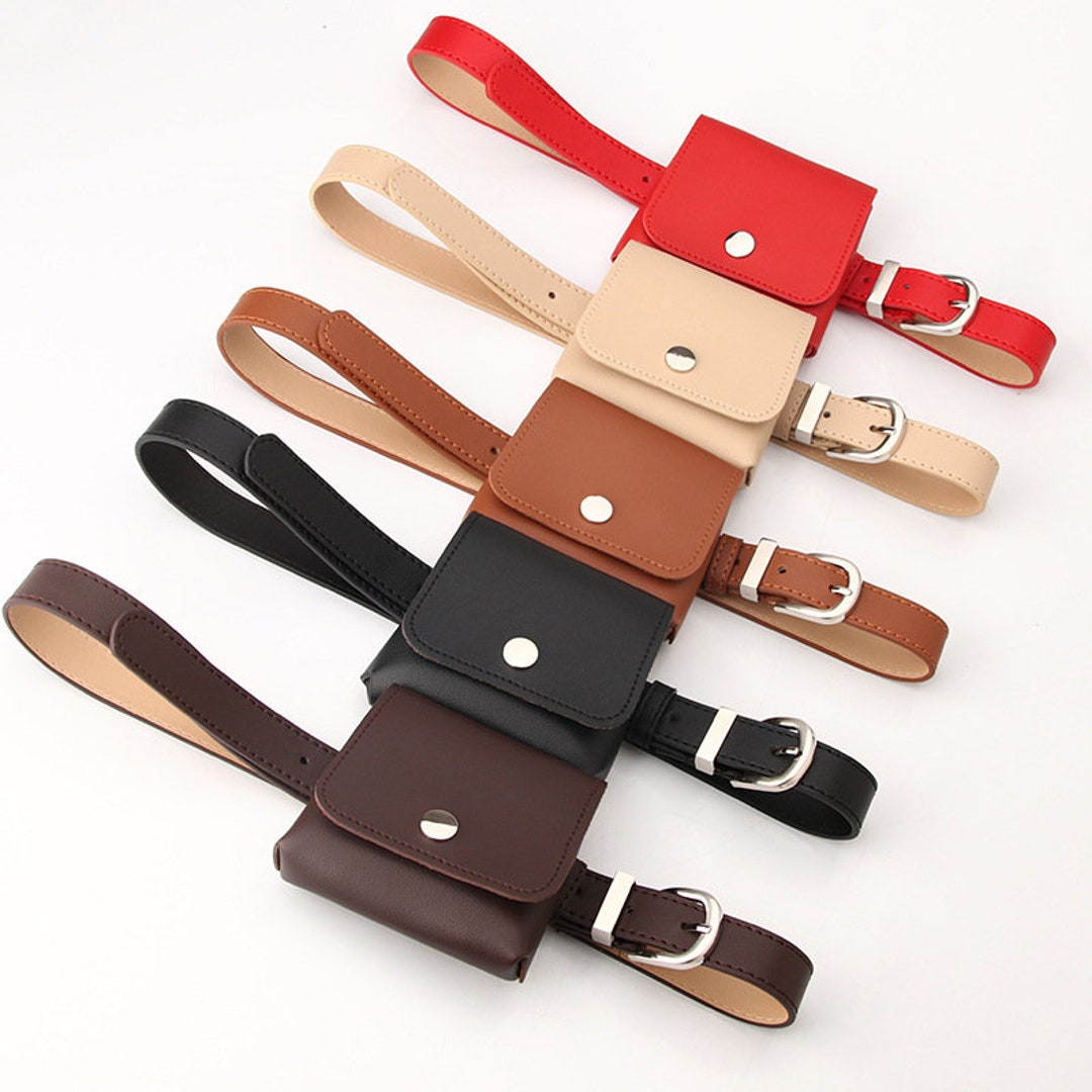 Removable Pouch Belt Faux Leather Belt Satchels & Fanny Packs - Etsy